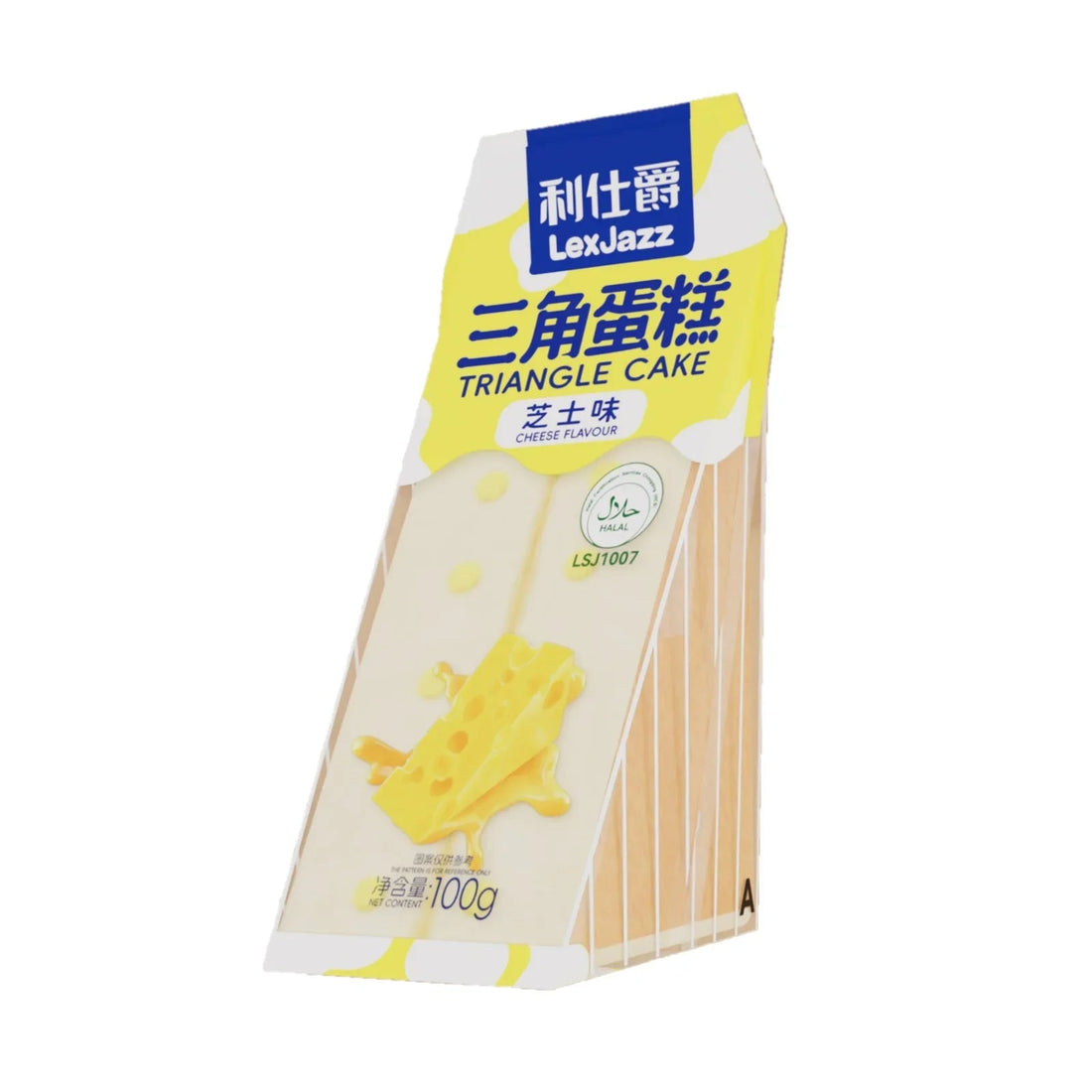 Lex Jazz Triangle Sponge Cake Cheese Flavor (100g): A Soft Savory Swee ...
