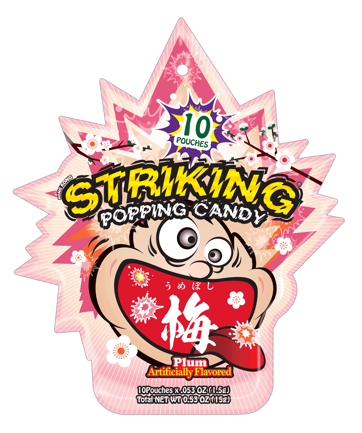 Striking Plum Flavored Popping Candy 15g - Carton of 48 packs | Seoul ...