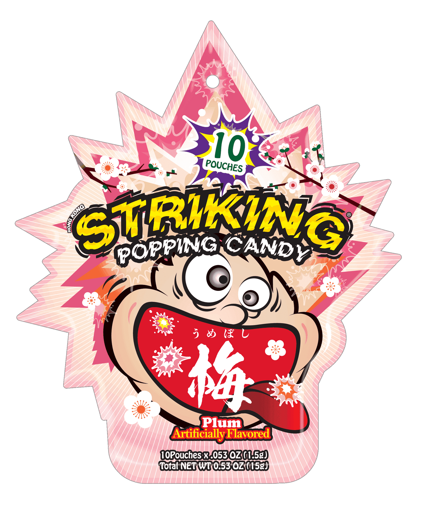 Striking Plum Flavored Popping Candy 15g - Carton of 48 packs | Seoul ...
